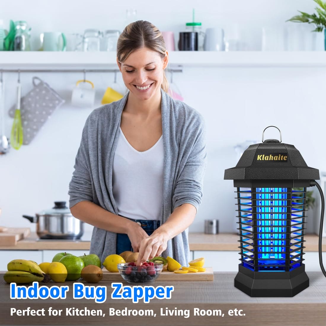 Klahaite Bug Zapper Outdoor, Mosquito Zapper, Fly Traps Fly Zapper,Mos ...