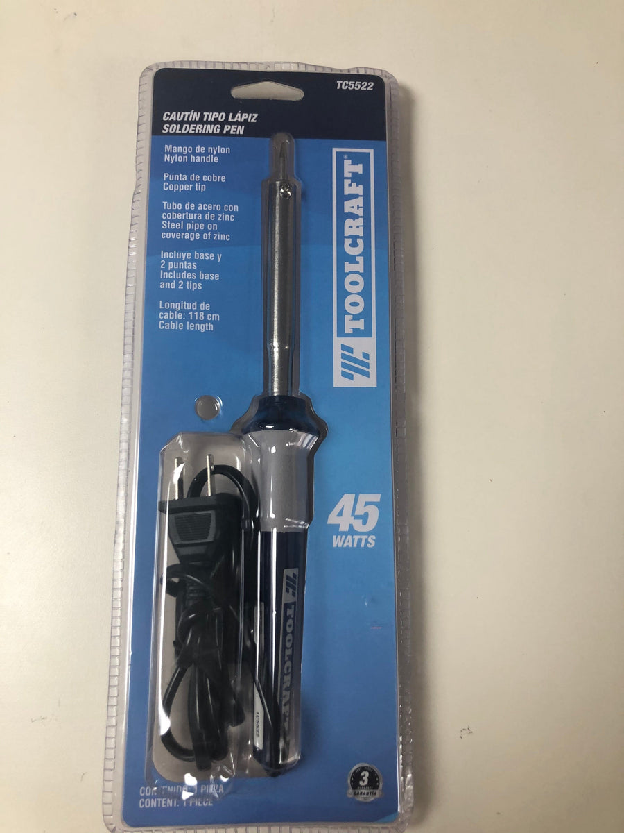 ToolCraft Soldering Pen 45 Watts 127 V Small tip makes it ideal for SM ...