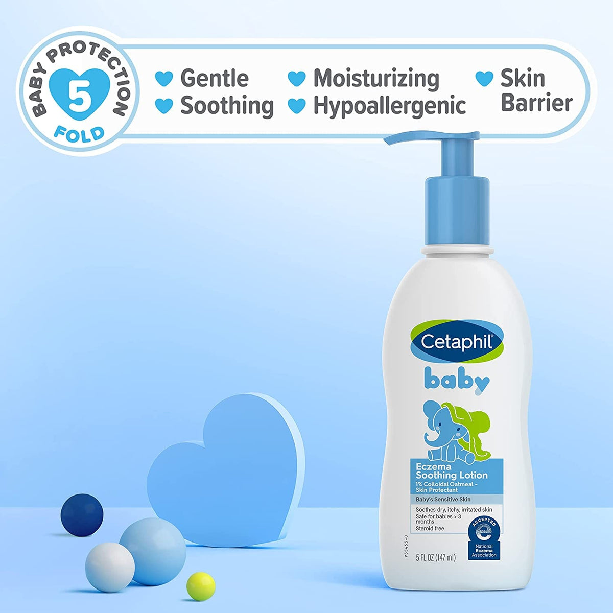 Cetaphil Baby Eczema Soothing Lotion with Colloidal Oatmeal, For Dry ...