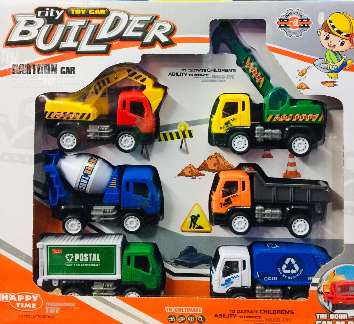 BCD City Builder Vehicle Playset: Comes with six vehicles and fun pack ...