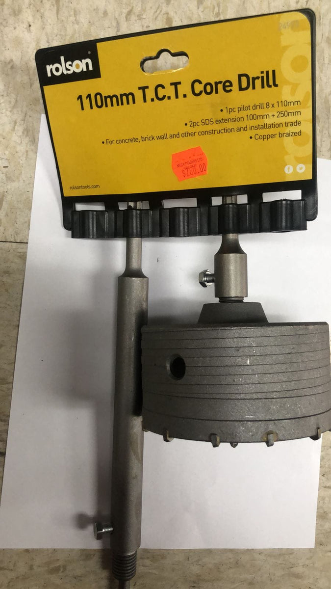 Rolson Core Drill Bit used to create or increase cylindrical holes - R ...