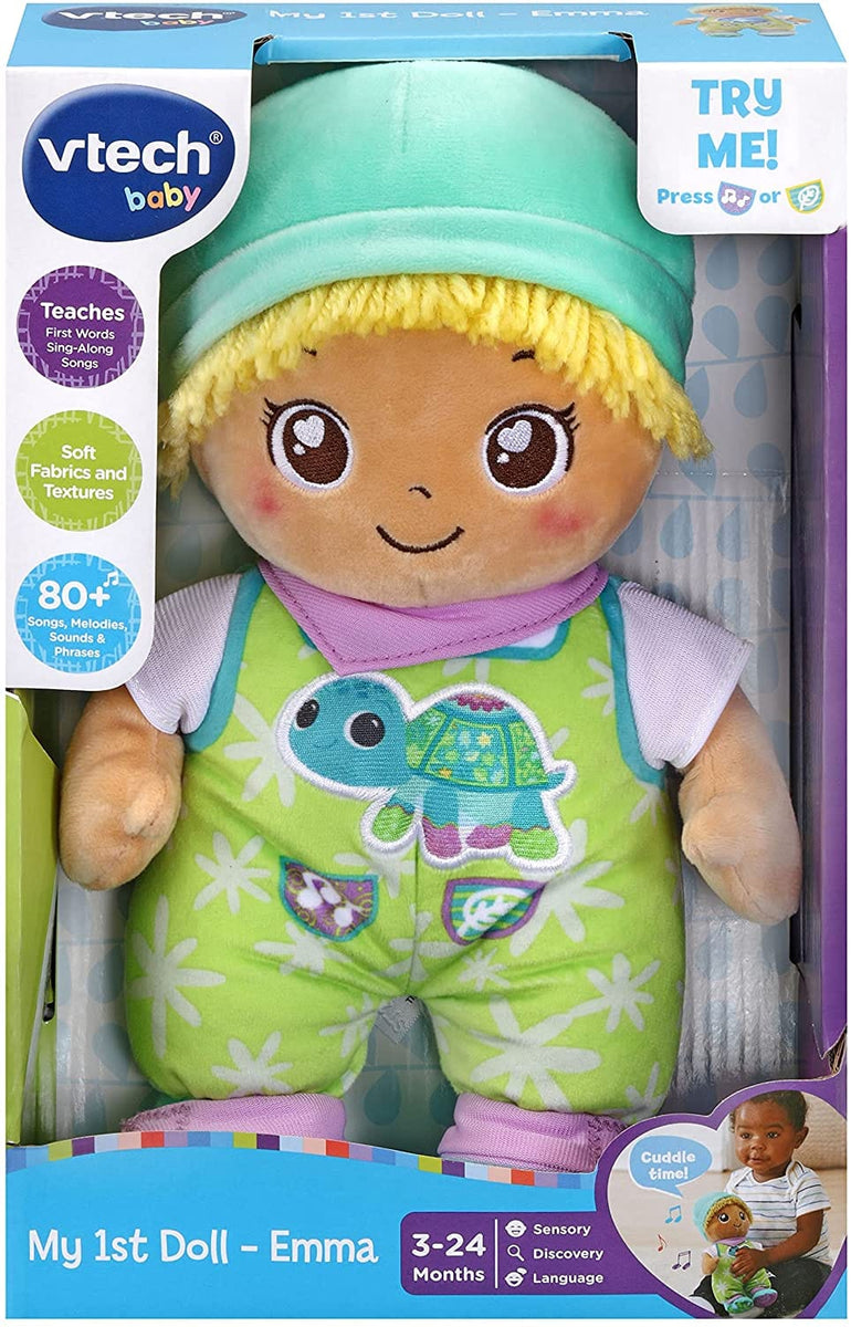 V-TECH My 1st Doll Emma: A perfect playtime companion for newborns, th ...