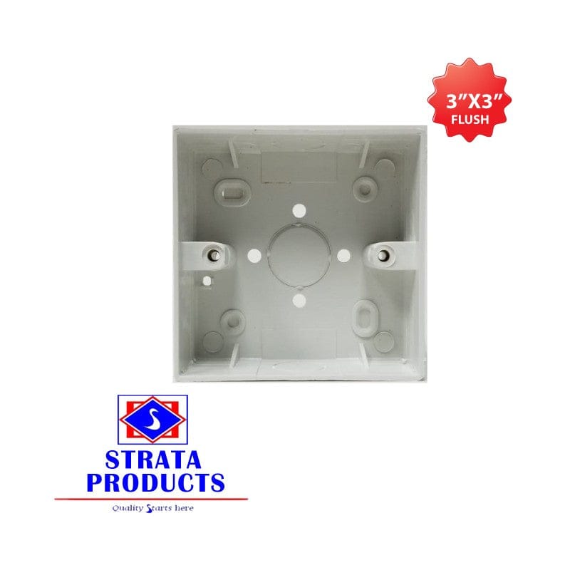 Strata Flush Box: 3" x 3", Quick and easy installation - AIJ4001 – ebuystt